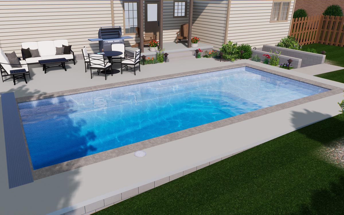 Latham Apollo 14 Fiberglass Pool - Classic Pool Spa & Hearth